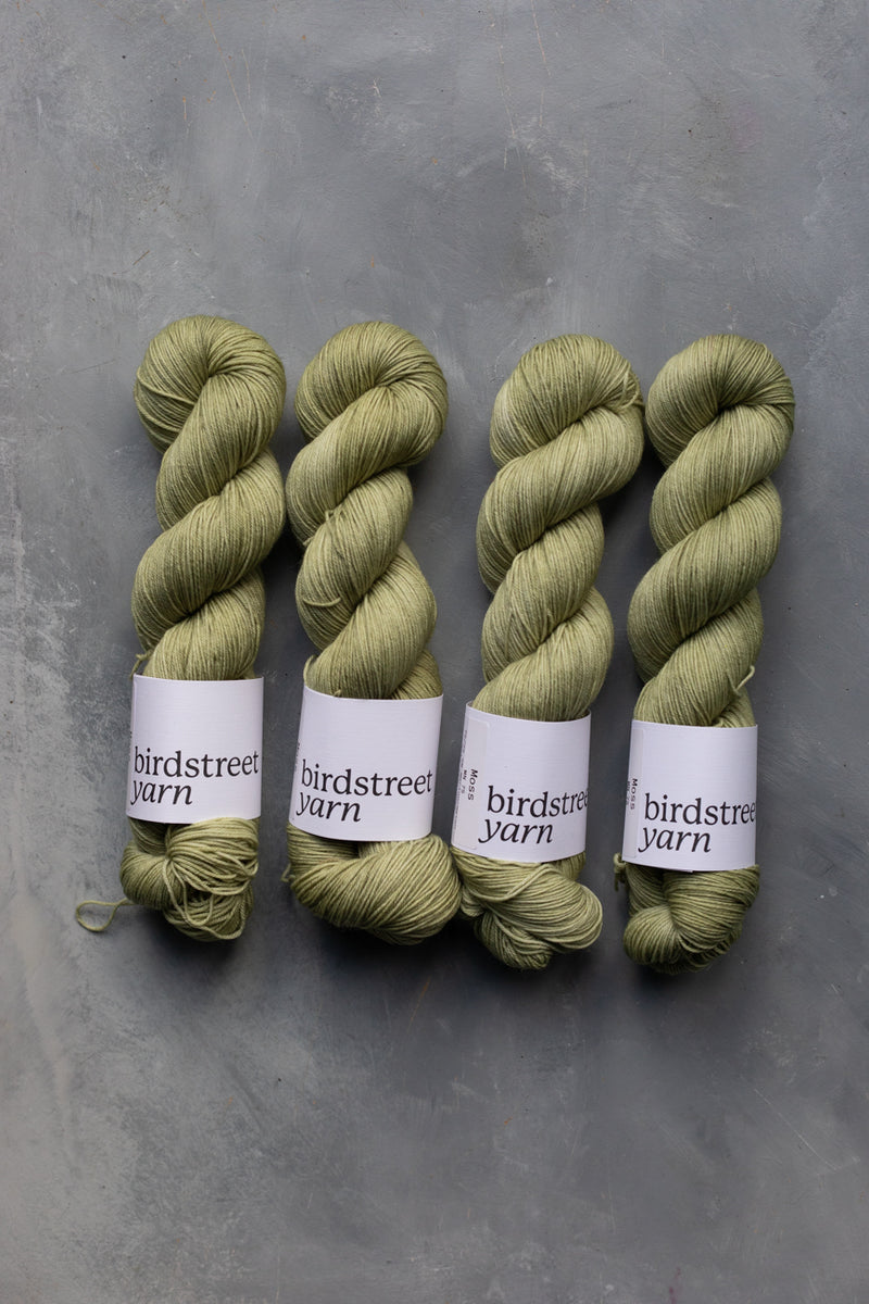 Moss- 4ply - Hand-dyed yarn – Birdstreet Yarn Ltd