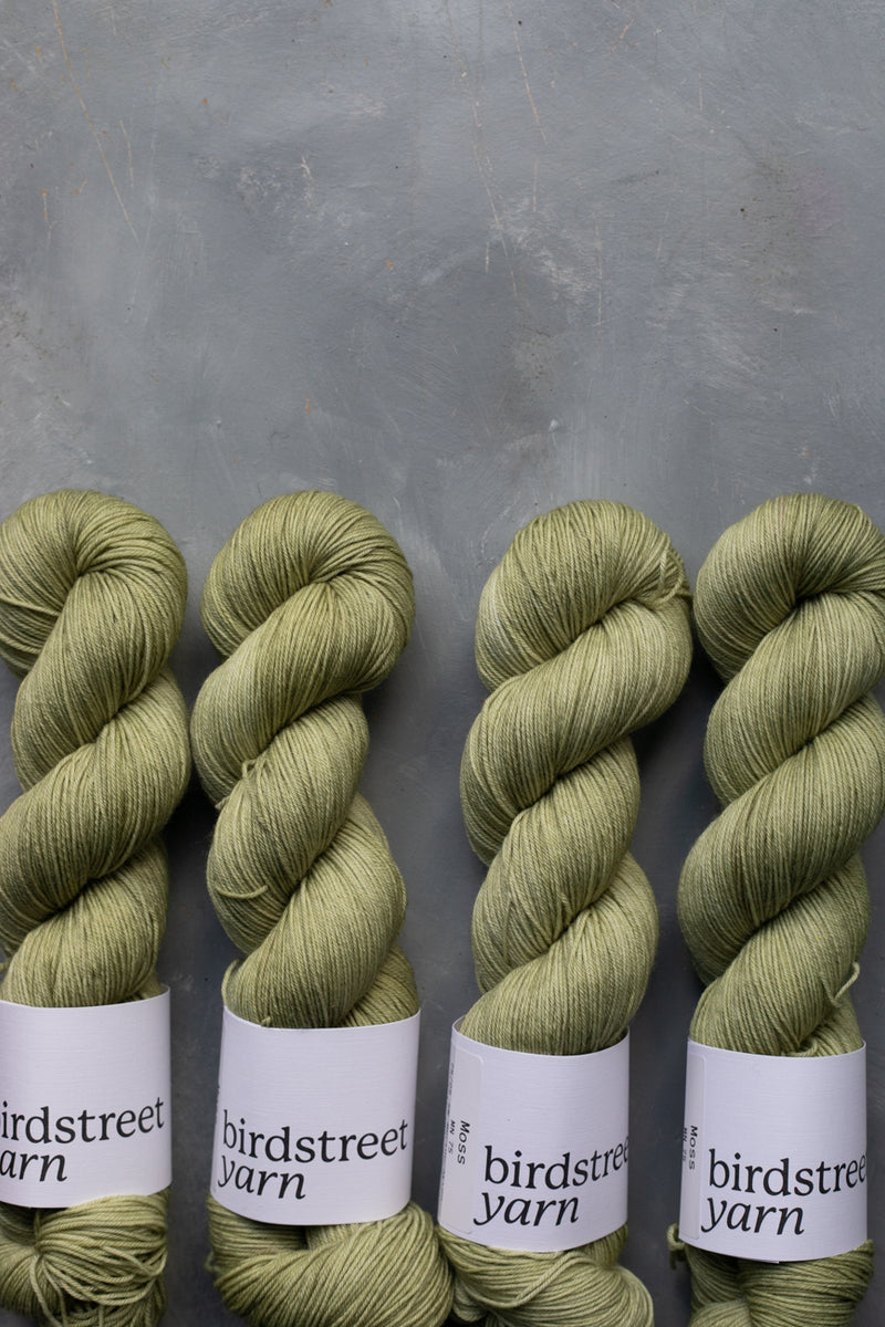 Moss- 4ply - Hand-dyed yarn – Birdstreet Yarn Ltd